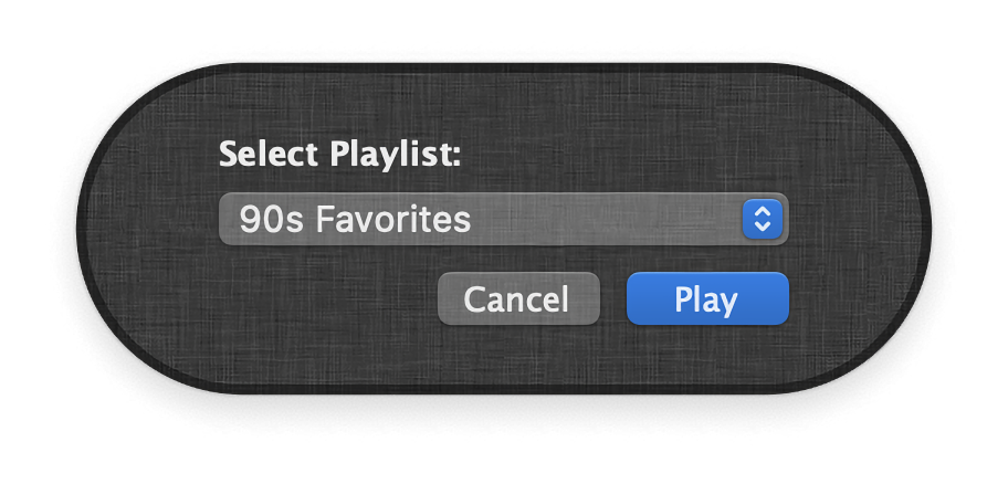 Music Widget for macOS